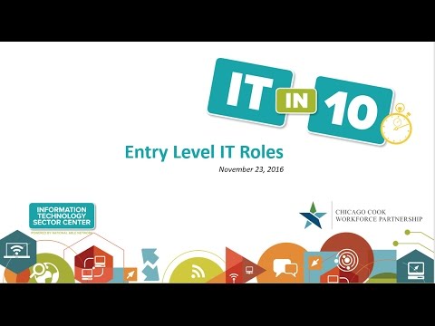 IT in 10 | Episode 1: Entry Level IT Roles - IT Career Lab