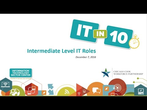 IT in 10 | Episode 2: Intermediate Level IT Roles - IT Career Lab